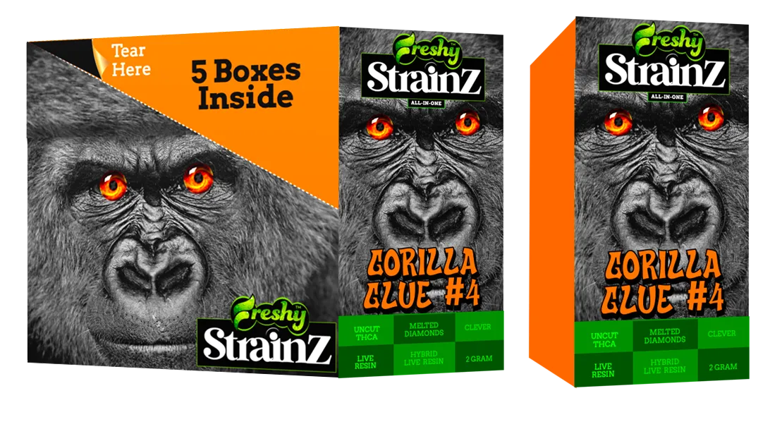 Strainz 2G THCA Disposable Vape – Gorilla Glue – Freshy