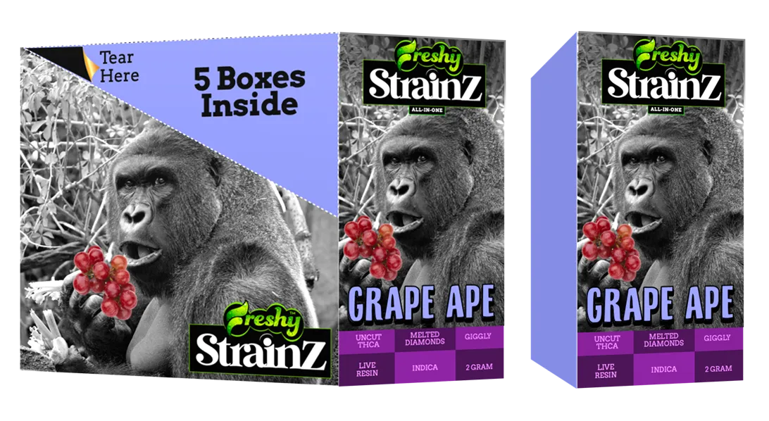 Strainz 2G THCA Disposable Vape – Grape Ape – Freshy